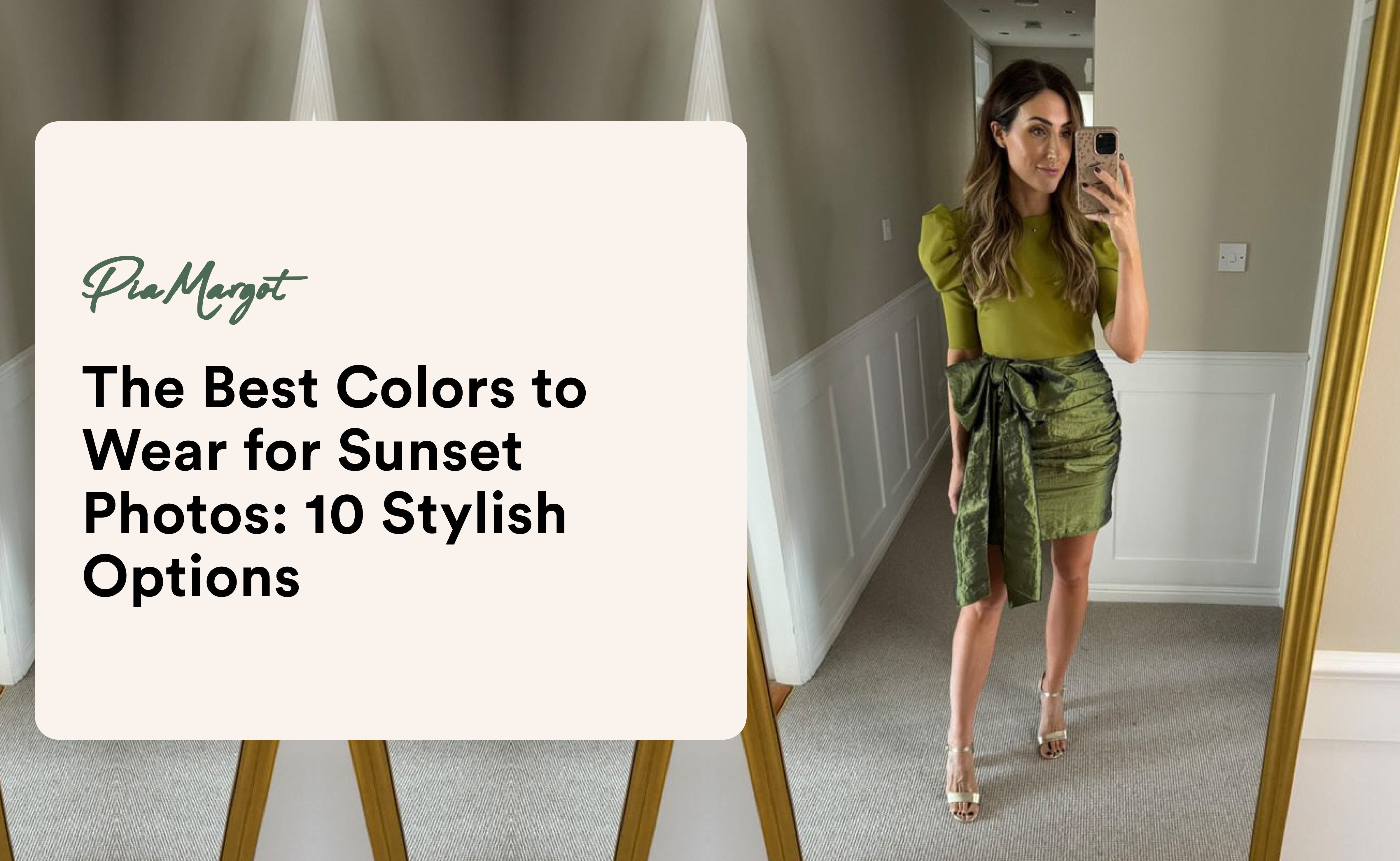 The Best Colors to Wear for Sunset Photos: 10 Stylish Options – Pia ...
